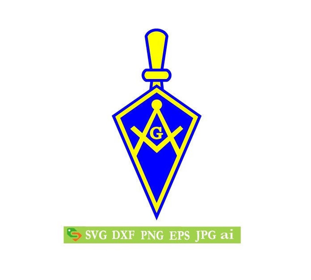 Freemason Trowel Silhouette, Cricut,cut Files, Jpeg,dfx, Svg, Eps, Png ...