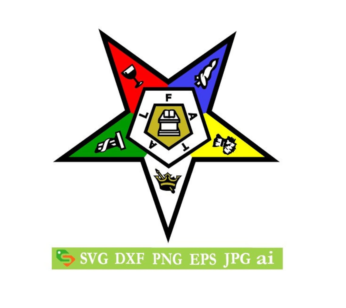 OES Order of the Eastern Star Cut File Silhouette Cricut - Etsy