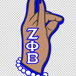 Zeta Phi Beta Hand Sign Cricut, Cut File, Silhouette,cricut, Jpeg, Svg ...