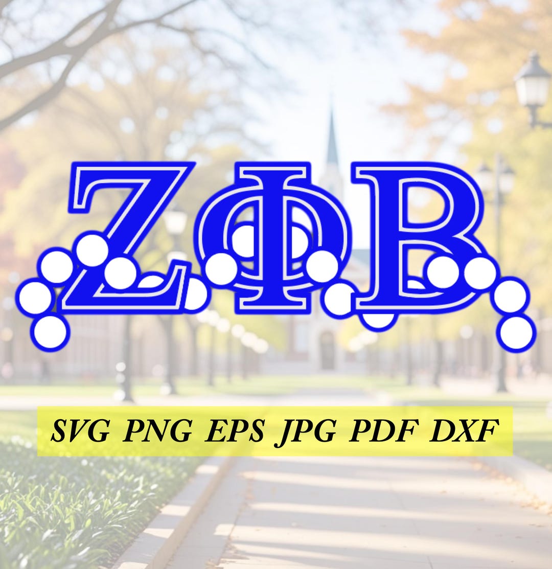 Zeta Phi Beta Pearls Horizontal Cut File, Silhouette, Cricut, Jpeg,svg ...