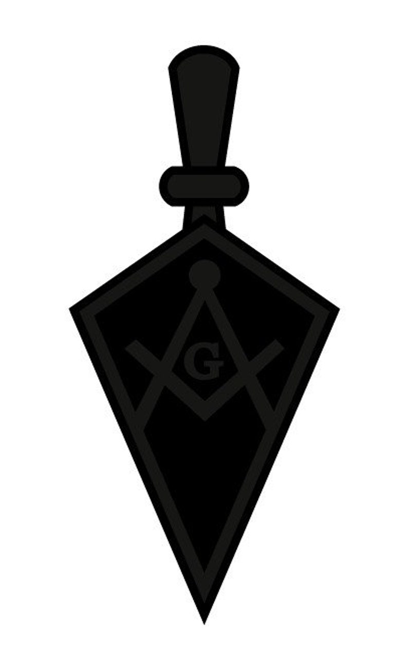 Freemason Trowel Silhouette Cricutcut Files Jpegdfx Svg | Etsy