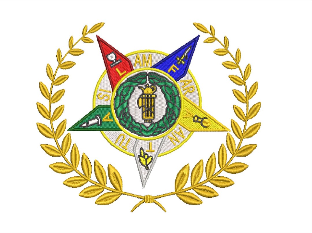 OES Amaranth Star Wreath Machine Embroidery Design Files - Etsy