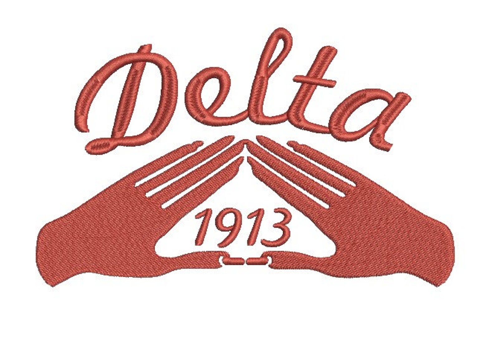 Delta Sigma Theta Hand Sign Embroidery Design - Etsy
