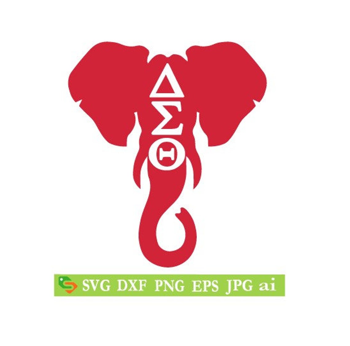 Delta Sigma Theta Elephant Cut File Silhouettecricut Jpeg - Etsy