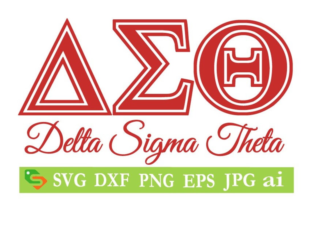 Delta Sigma Theta Cut File Silhouettecricut Jpeg Svgdfx - Etsy