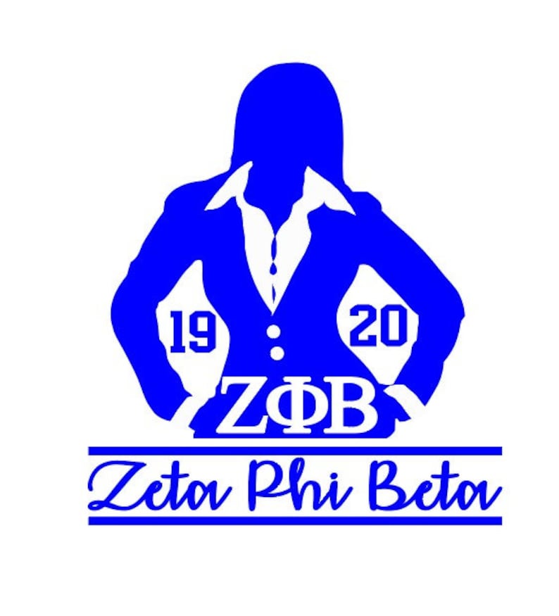 Zeta Phi Beta Boss Lady Svg Silhouettecricut Jpegsvg Eps Etsy