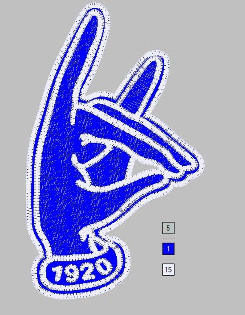 Zeta Phi Beta Hand Sign Embroidery Design - Etsy