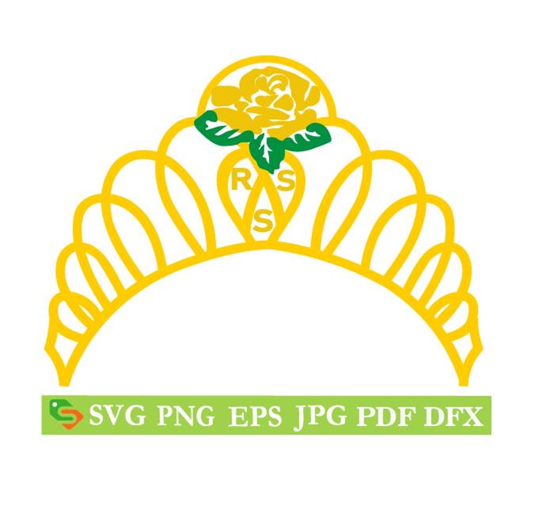 Rose of the Seven Seals Crown Cut File, Silhouette Cricut, Jpeg,dfx,svg ...