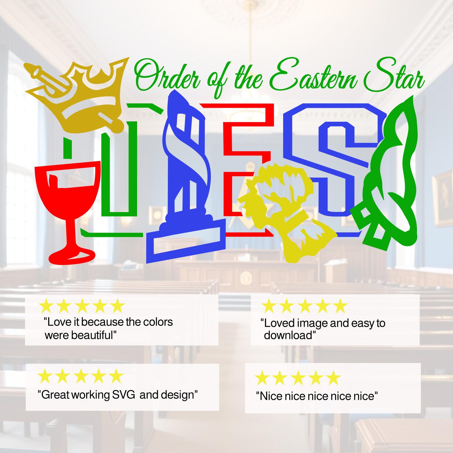 Order of the Eastern Star, Cut File, Cricut, Jpeg,dfx,svg, Eps, Png ...