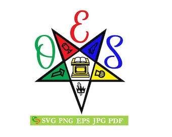 Order of the Eastern Star Banner Cut File, Silhouette Cricut, Jpeg,dfx ...