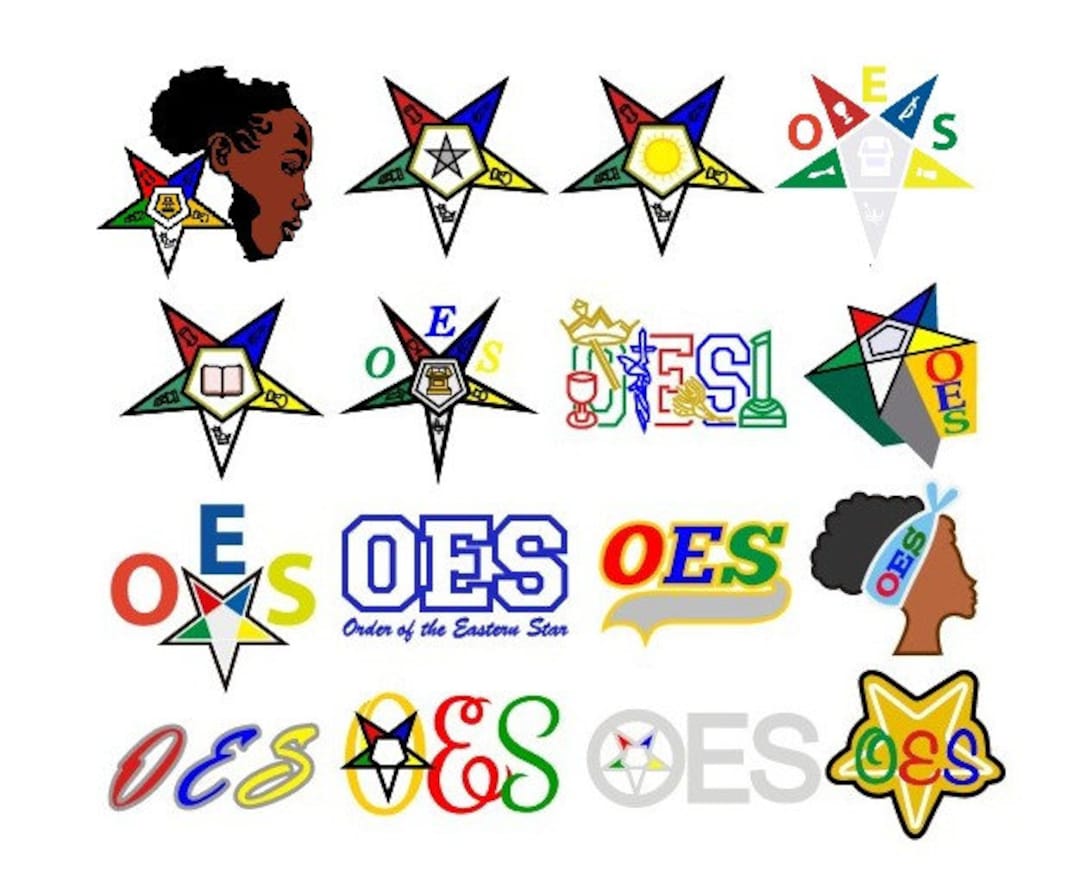 OES Order of the Eastern Star SVG 16 Design Pack,svg Cut Files, Cut ...