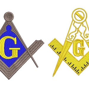 Freemason Machine Embroidery Design Pack - Etsy