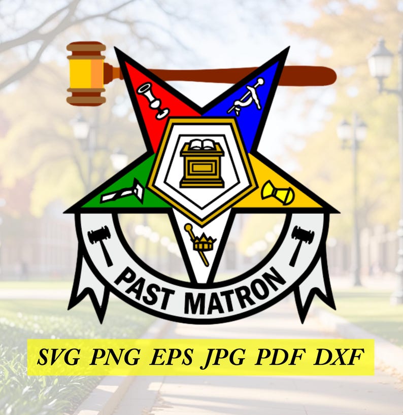 OES Past Matron Banner, Jpeg,svg, Eps, Png, Pdf, Cut File - Etsy