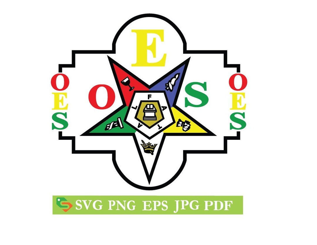 Order of the Eastern Star Cut File, Silhouette Cricut, Jpeg,dfx,svg ...