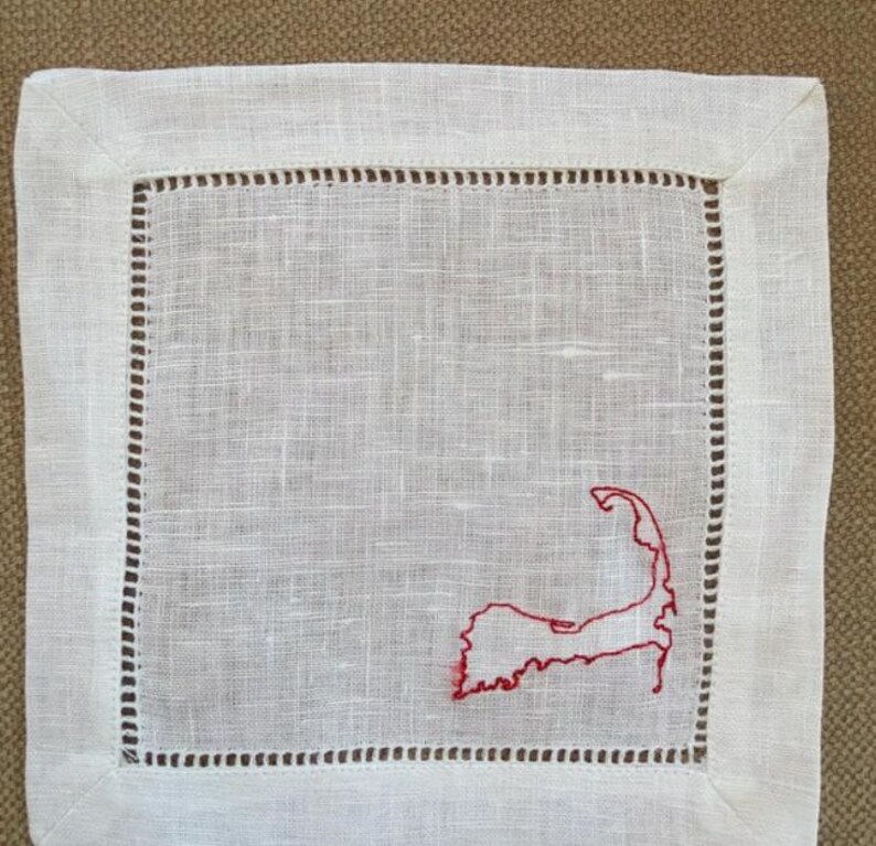 Cape Cod Redwork Map Outline Machine Embroidery Design Files - Etsy