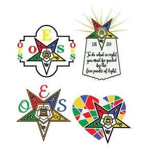OES Order of the Eastern Star 20 Design Pack,oes Design Bundle,svg Cut ...