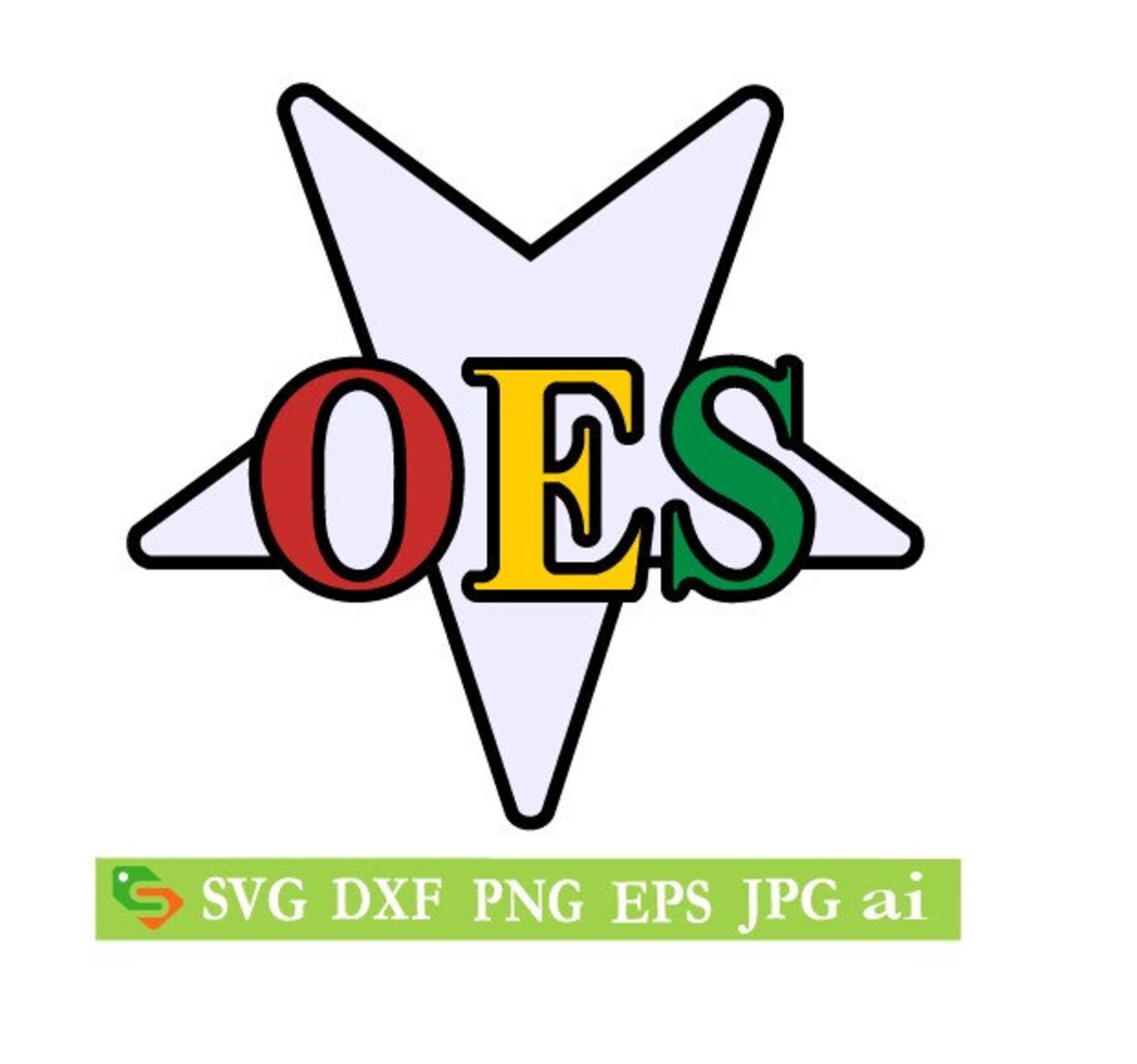 OES Order of the Eastern Star Cut File Silhouette Cricut - Etsy