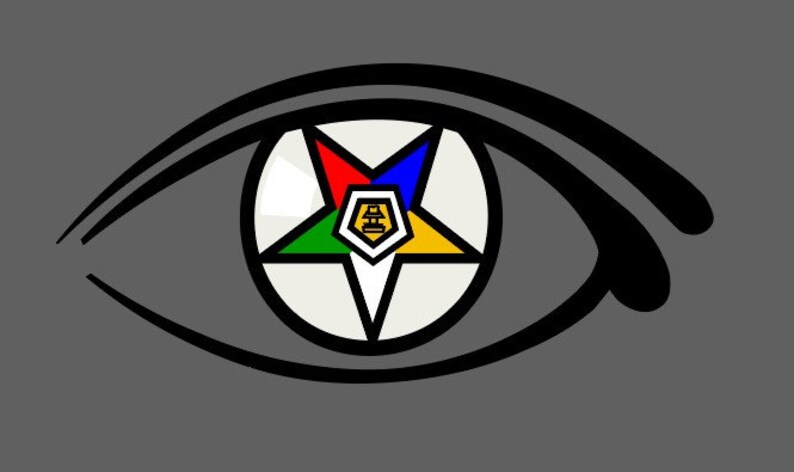 OES All Seeing Eye Order of the Eastern Star Cut File, Silhouette ...