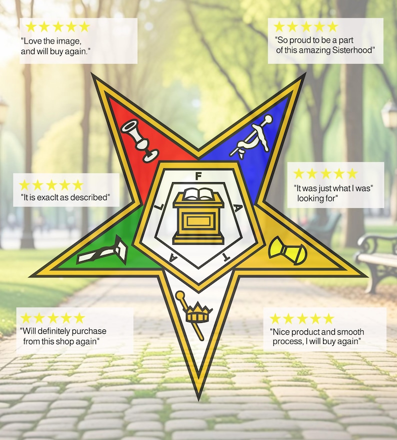 Order of the Eastern Star Cut File: SVG, Cricut, Silhouette (digital ...