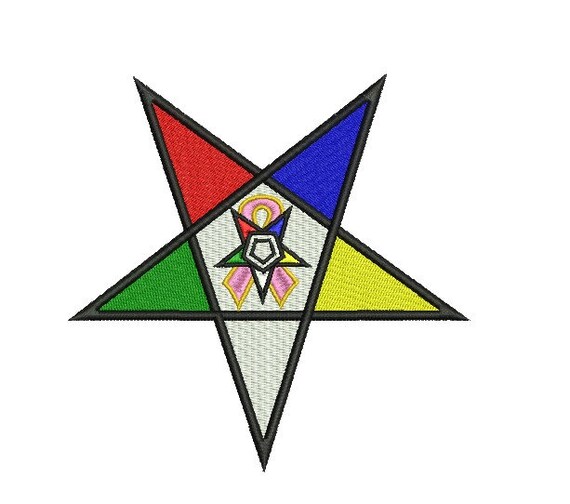 OES Order of the Eastern Star Cancer Ribbon Embroidery Design | Etsy