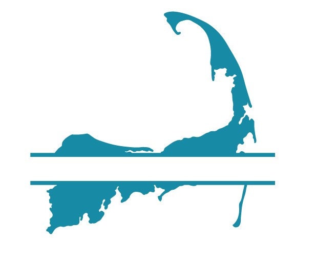 Cape Cod Map Monogram ,cut File, Silhouette,cricut, Jpeg,svg, Eps, Dfx ...