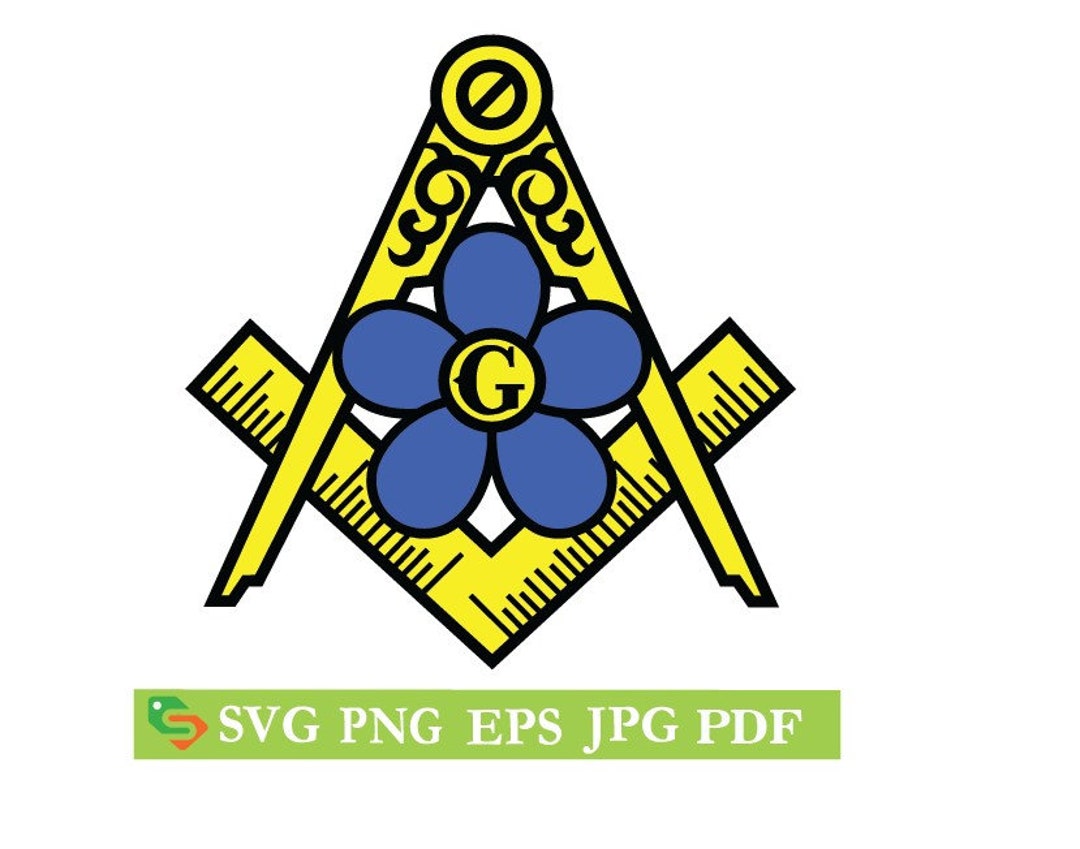 FREEMASON Forget Me Not Cut File, Silhouette,cricut, Jpeg,svg, Eps, Png ...