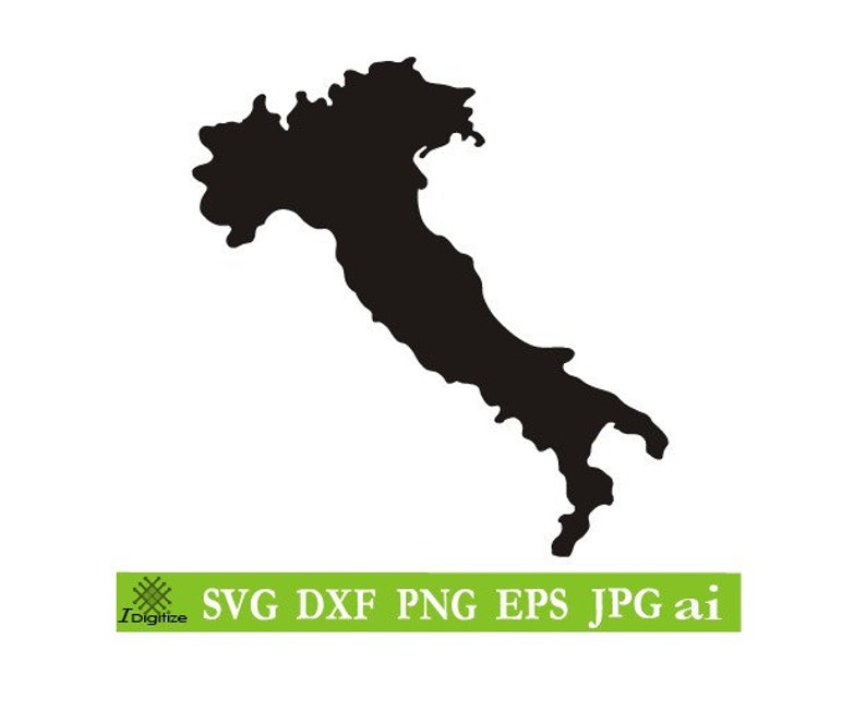 Italy Map,cut File, Silhouette,cricut, Jpeg,svg, Eps, Dfx,png, Clip Art ...