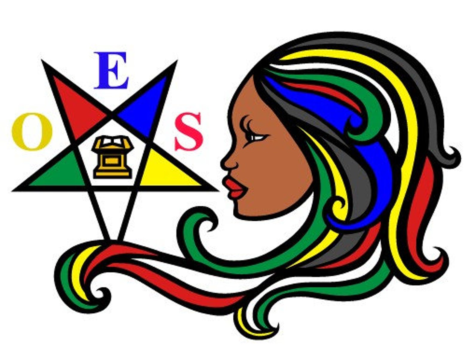 Lady OES Order of the Eastern Starcut File - Etsy