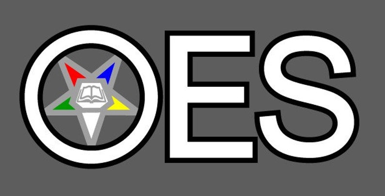OES Order of the Eastern Star, Cut File, Silhouette Cricut, Jpeg,svg ...