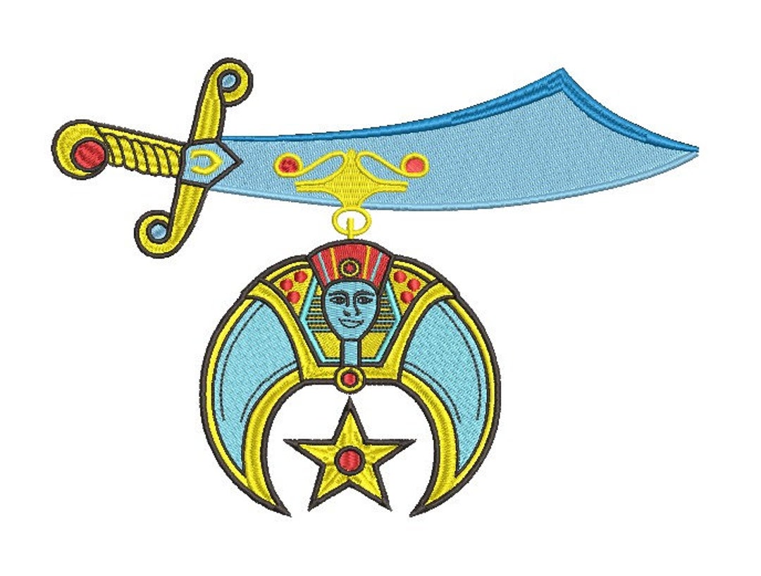 Masonic Shriner Machine Embroidery Design - Etsy