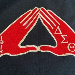 Delta Sigma Theta Hand Sign Machine Embroidery Design Files,dst,pes,exp ...