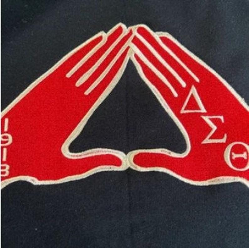 Delta Sigma Theta Hand Sign Machine Embroidery Design Files,dst,pes,exp ...