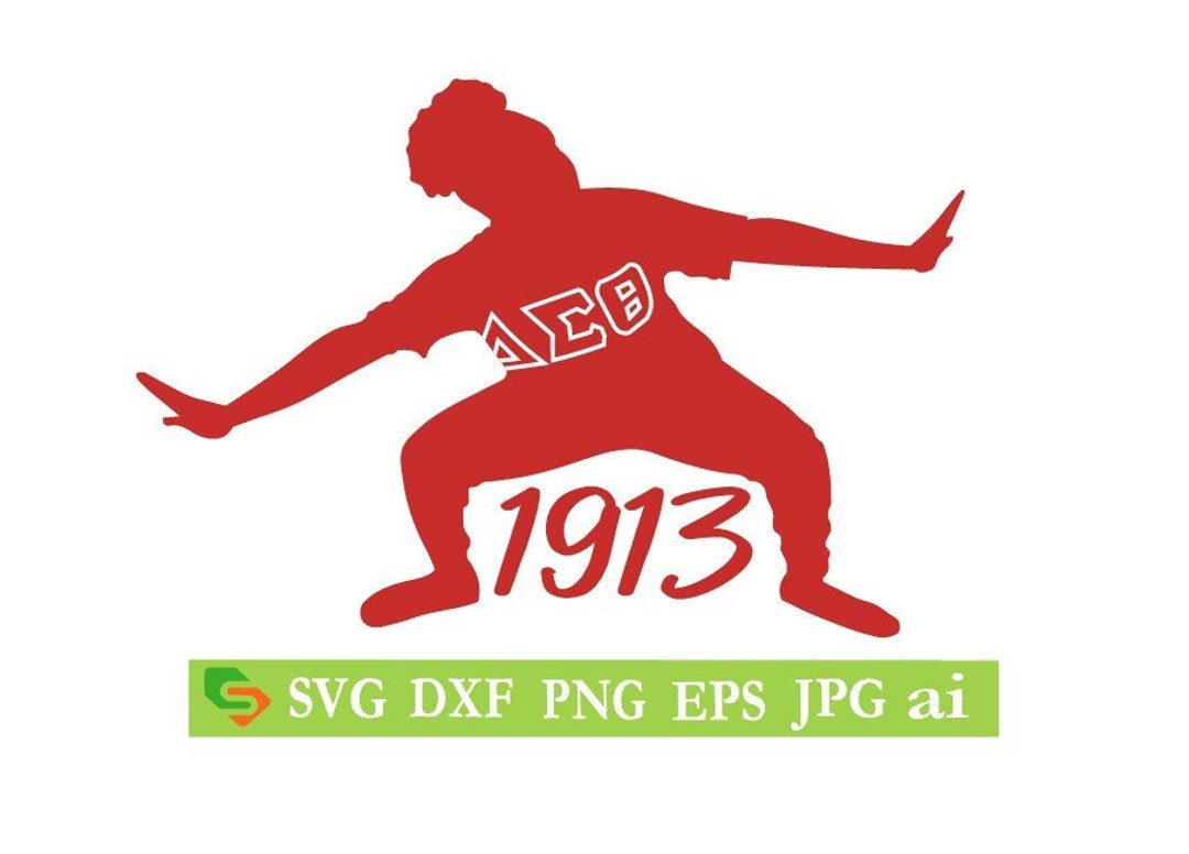Delta Sigma Theta 1913 Pose Cut File, Silhouette,cricut, Jpeg, Svg,dfx ...