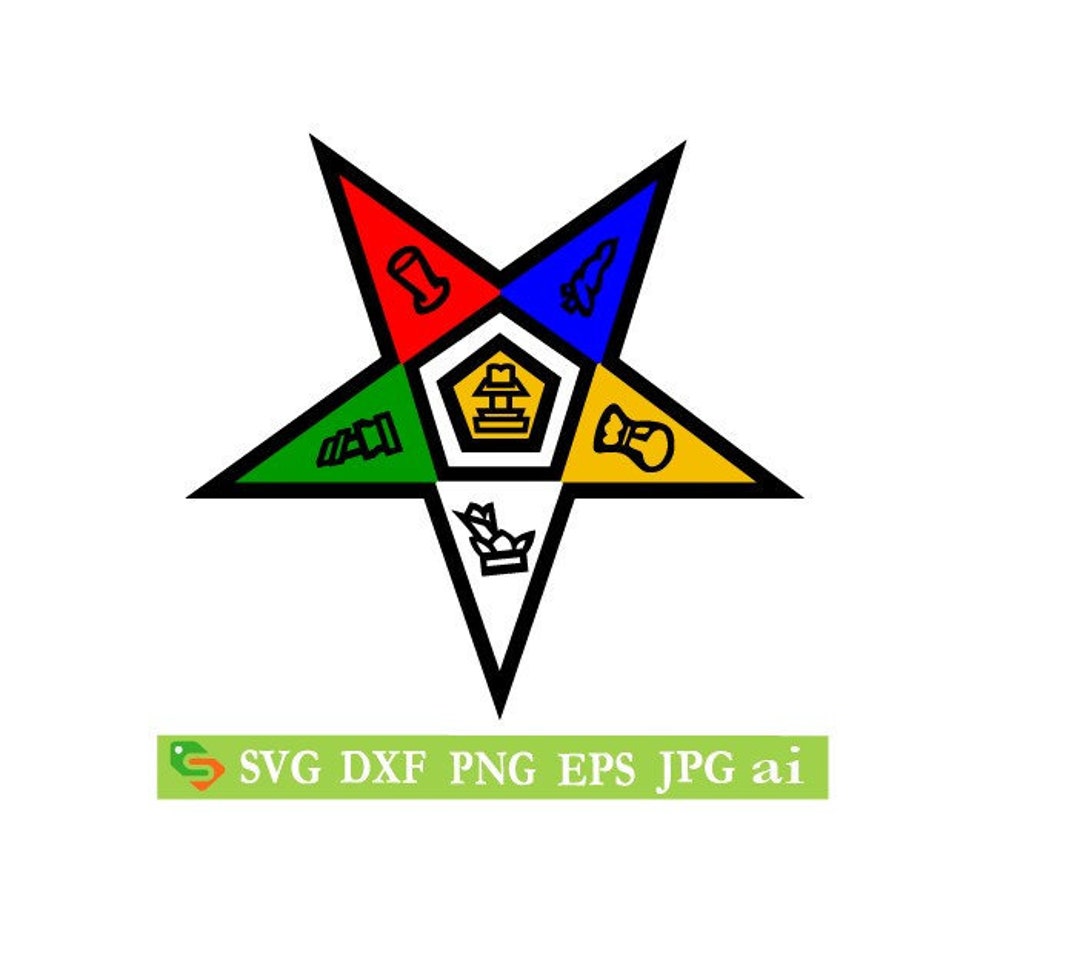 OES Star, Order of the Eastern Star,cut File, Silhouette,cricut, Jpeg ...