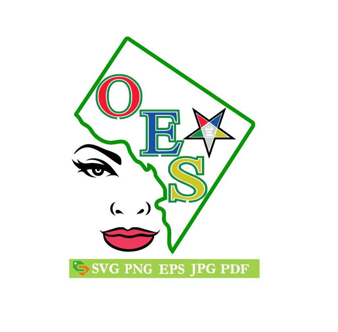 OES Oder of the Eastern Star Lady Washington DC Cut File, Silhouette ...