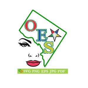 OES Oder of the Eastern Star Lady Washington DC Cut File, Silhouette ...