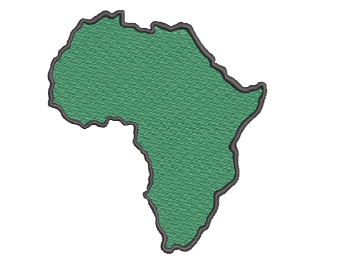 Africa Map Tatami Fill With Border No Madagascar Machine Embroidery ...