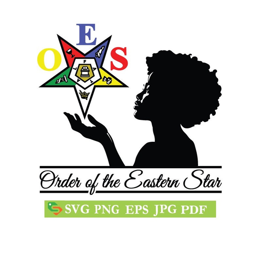 OES Lady Silhouette Cut File: Eastern Star SVG, Cricut, Clipart (digital Download) - Etsy