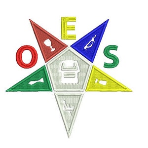 Order of the Eastern Star Worthy Matron Embroidery Design - Etsy