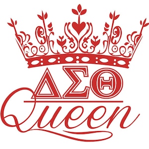 Delta Sigma Theta Queen ,SVG Cut Files, Cut File, Silhouette,cricut ...