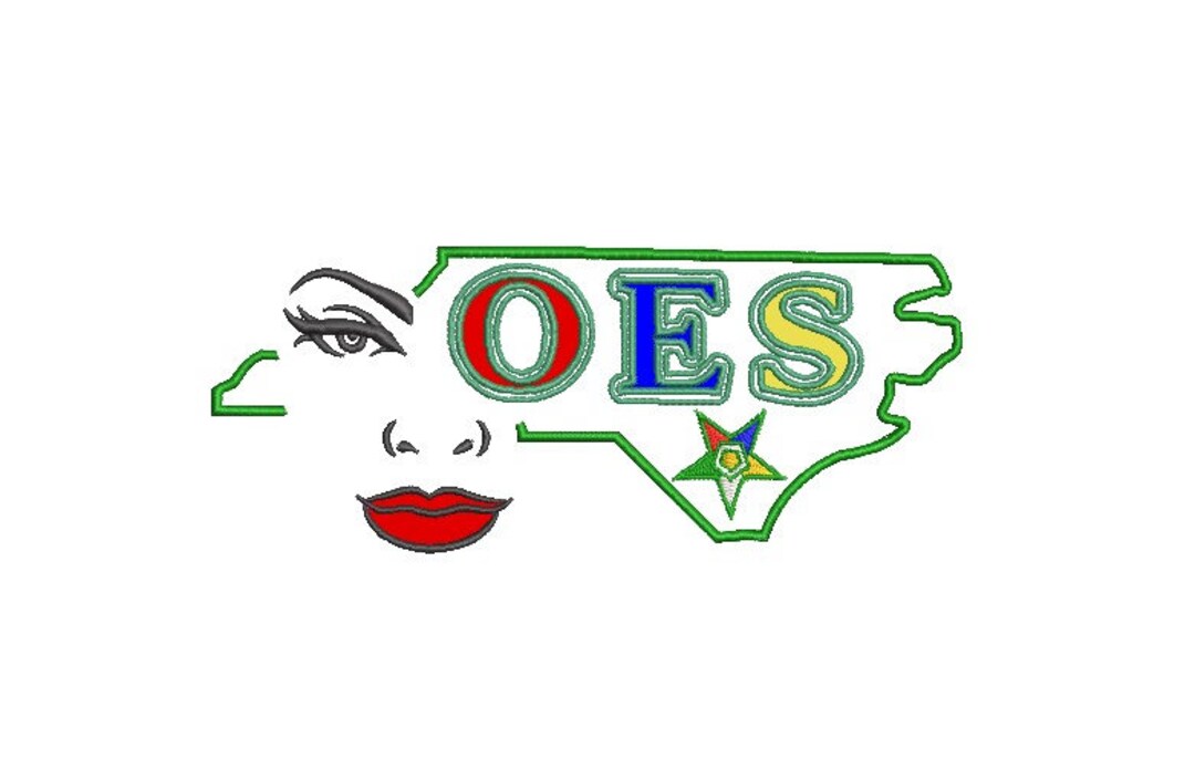 OES Lady North Carolina Applique Machine Embroidery Design - Etsy