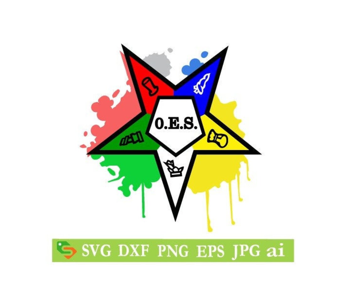 OES Order of the Eastern Star, Cut File, Silhouette Cricut, Jpeg,svg ...