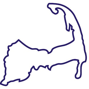 Cape Cod Outline,cut File, Silhouette,cricut, Jpeg, Svg,dfx, Eps, Png ...