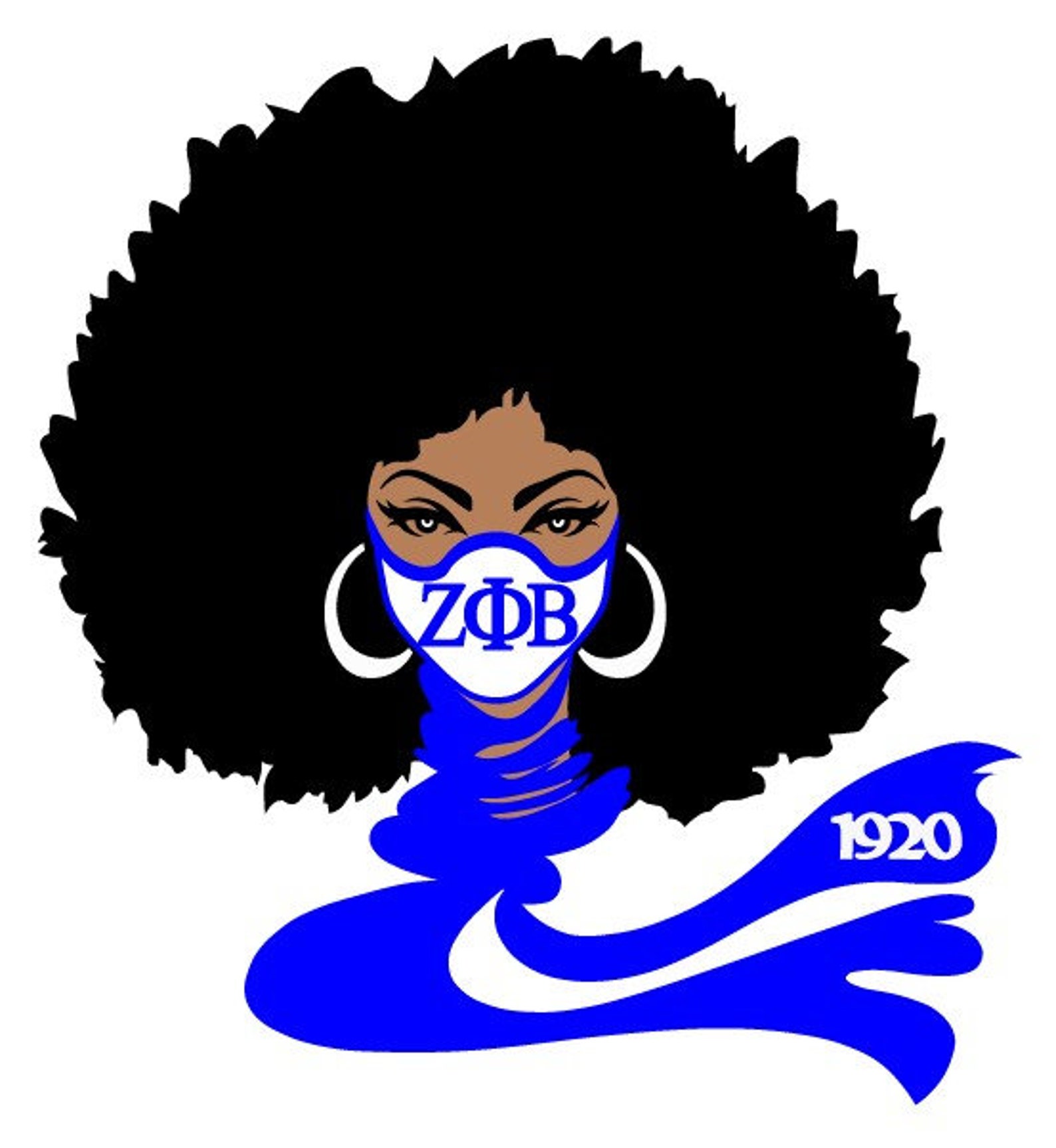 Zeta Phi Beta Lady Cut File Silhouette Cricut Jpegsvg Dfx - Etsy
