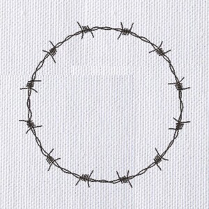 6 Barbed Wire Run Stitch Blackwork Machine Embroidery Design Bundle ...