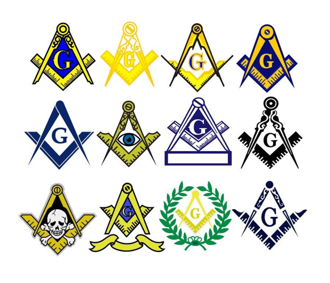 Freemason Pack 12 Designs Cut File, Silhouette Cricut, Jpeg,dfx,svg ...