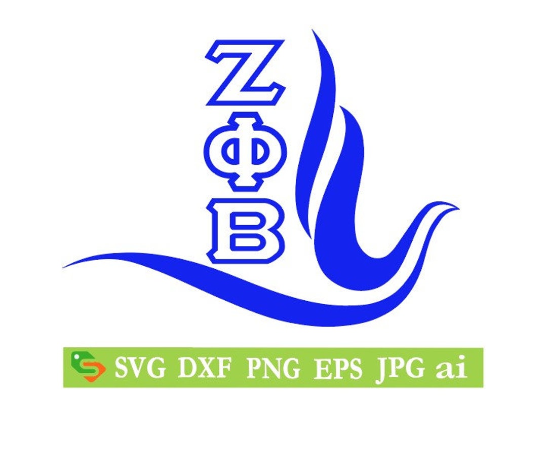 Zeta Phi Beta Dove Cut File, Silhouette,cricut, Jpeg, Svg,dfx, Eps, Png ...