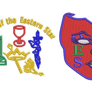 OES Order of the Eastern Star Pack Machine Embroidery Designs - Etsy