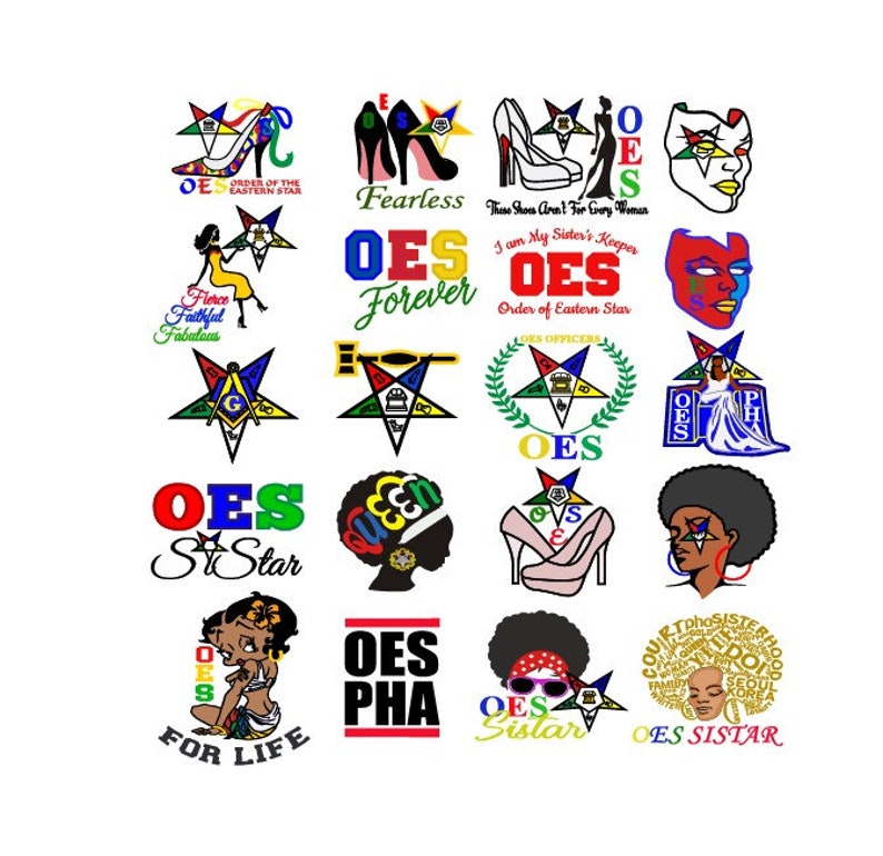 OES Order of the Eastern Star SVG PNG Design Pack - Etsy