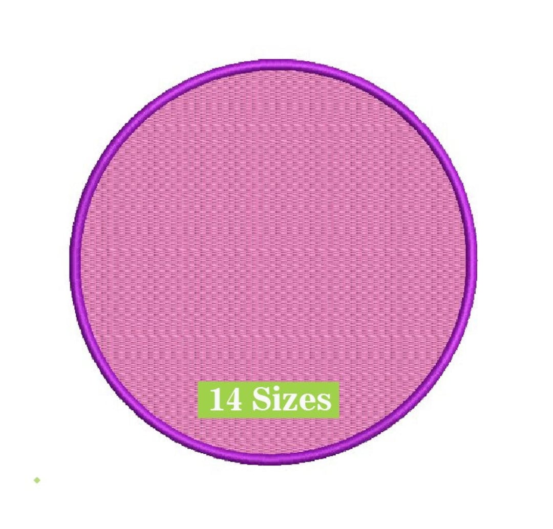 Circle Tatami Filled Embroidery Design (digital Download) - Etsy